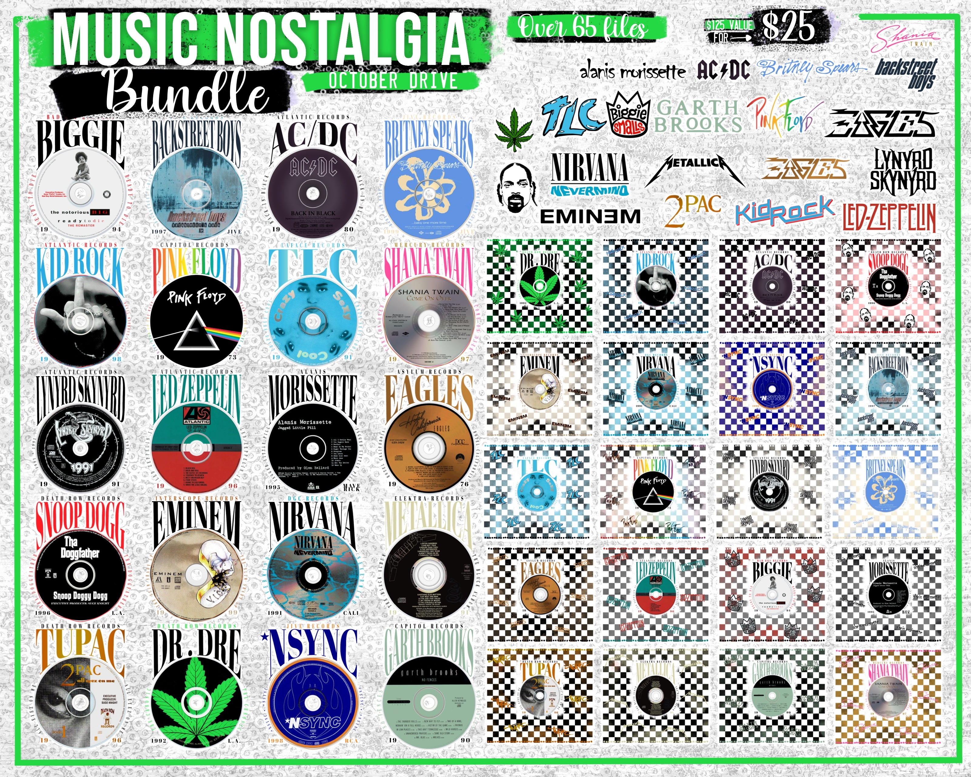 Music Nostalgia Bundle (68 Files) - Oct2024 - PNG - Digital Design (Pe – KPI Designs Shop