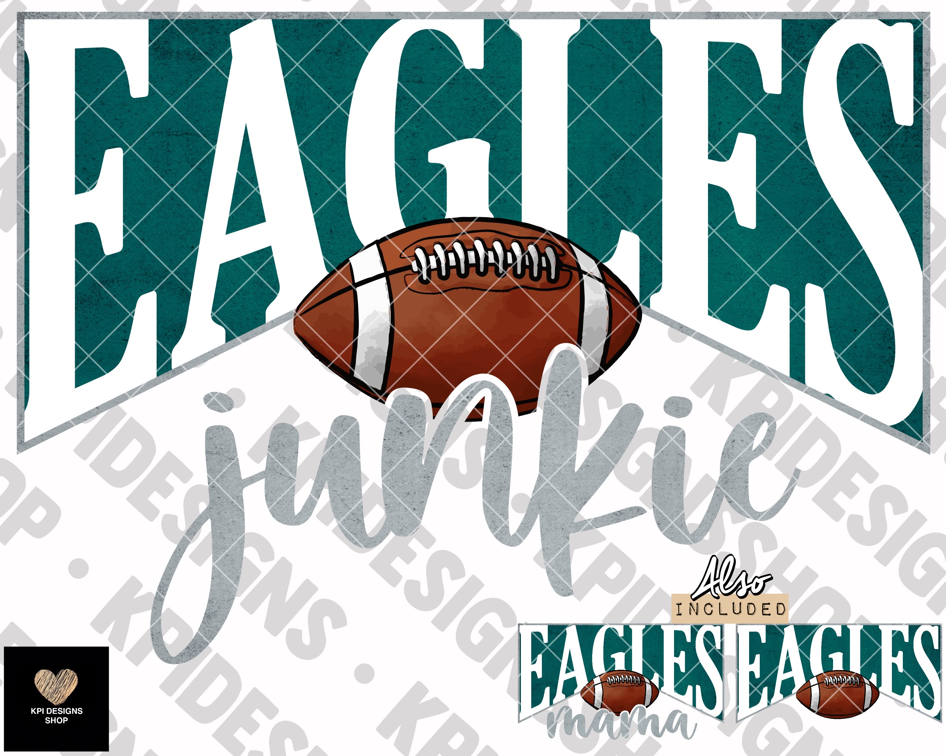 Eagles Junkie & Mama (3-pack) - Jan2023 - PNG - Digital Design – KPI Designs Shop