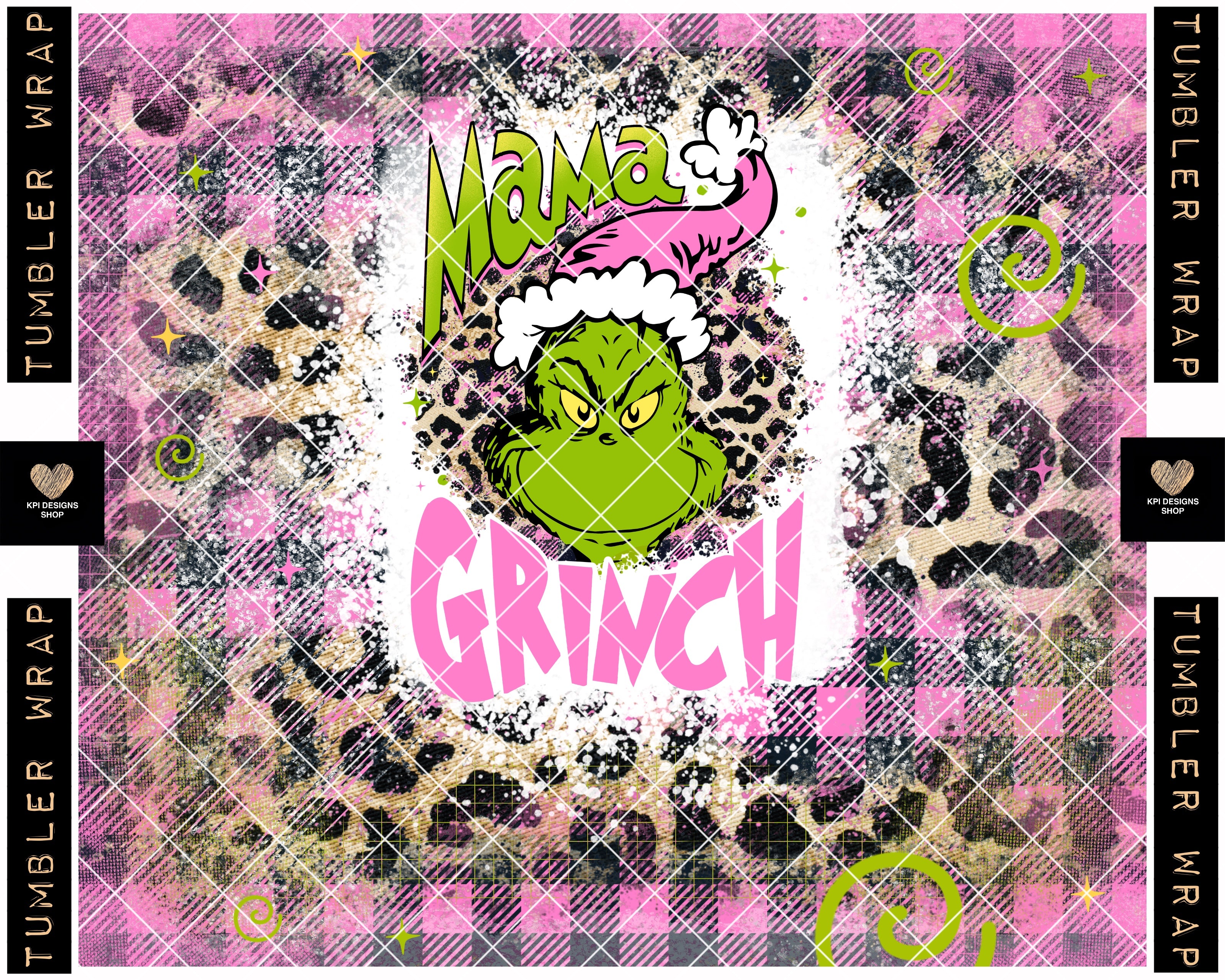Tumbler Wrap: Mama Mean One - PNG - Digital Designs - (Personal Use Re ...