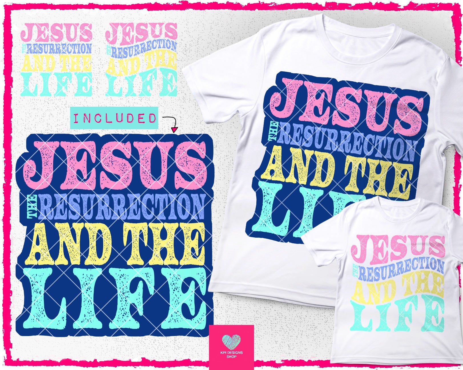 Jesus the Resurrection and the Life (3-pack) - Mar2024 - PNG - Digital ...