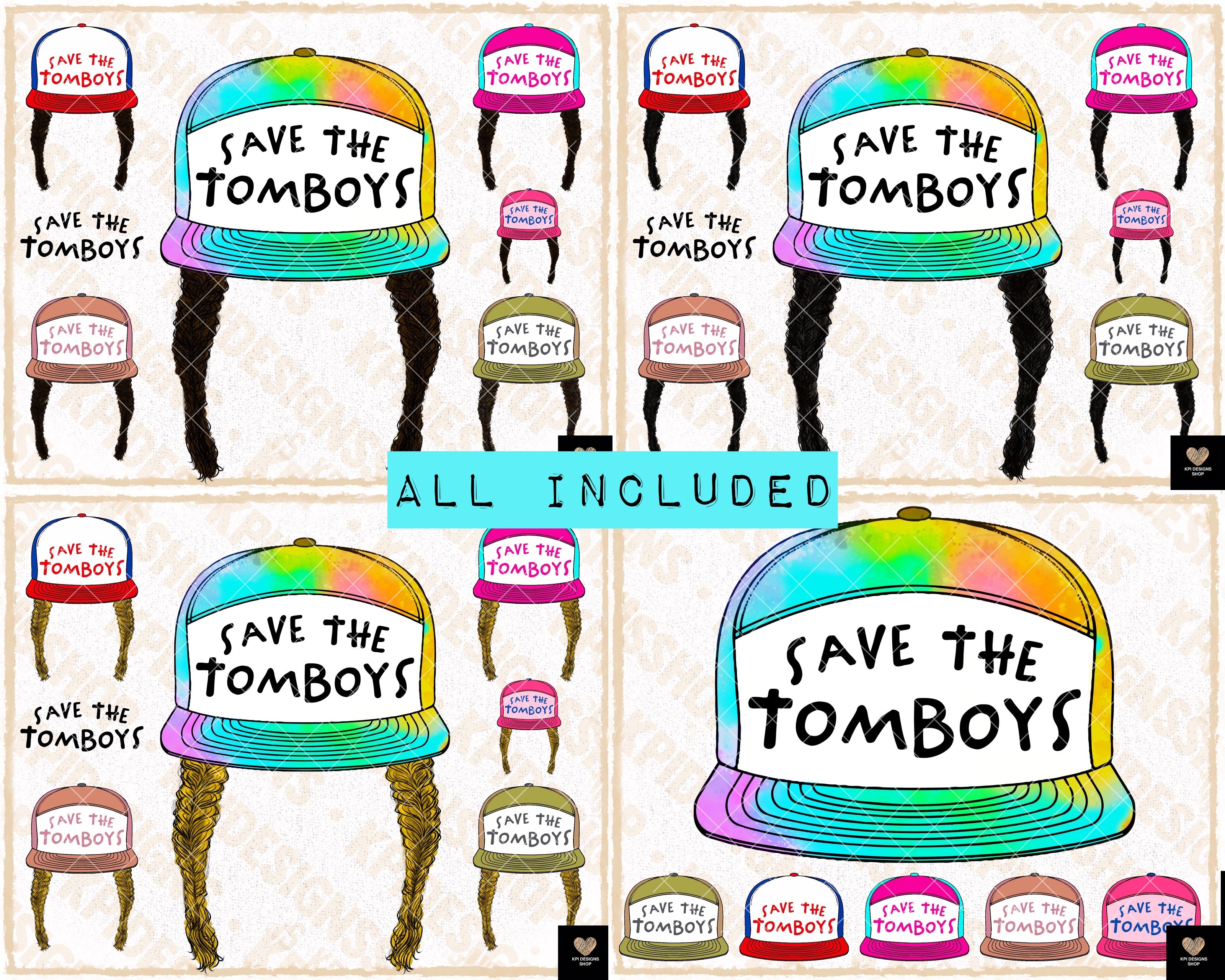 BUNDLE: Save the Tomboys (25-pack) - May2023 - PNG - Digital Design ...