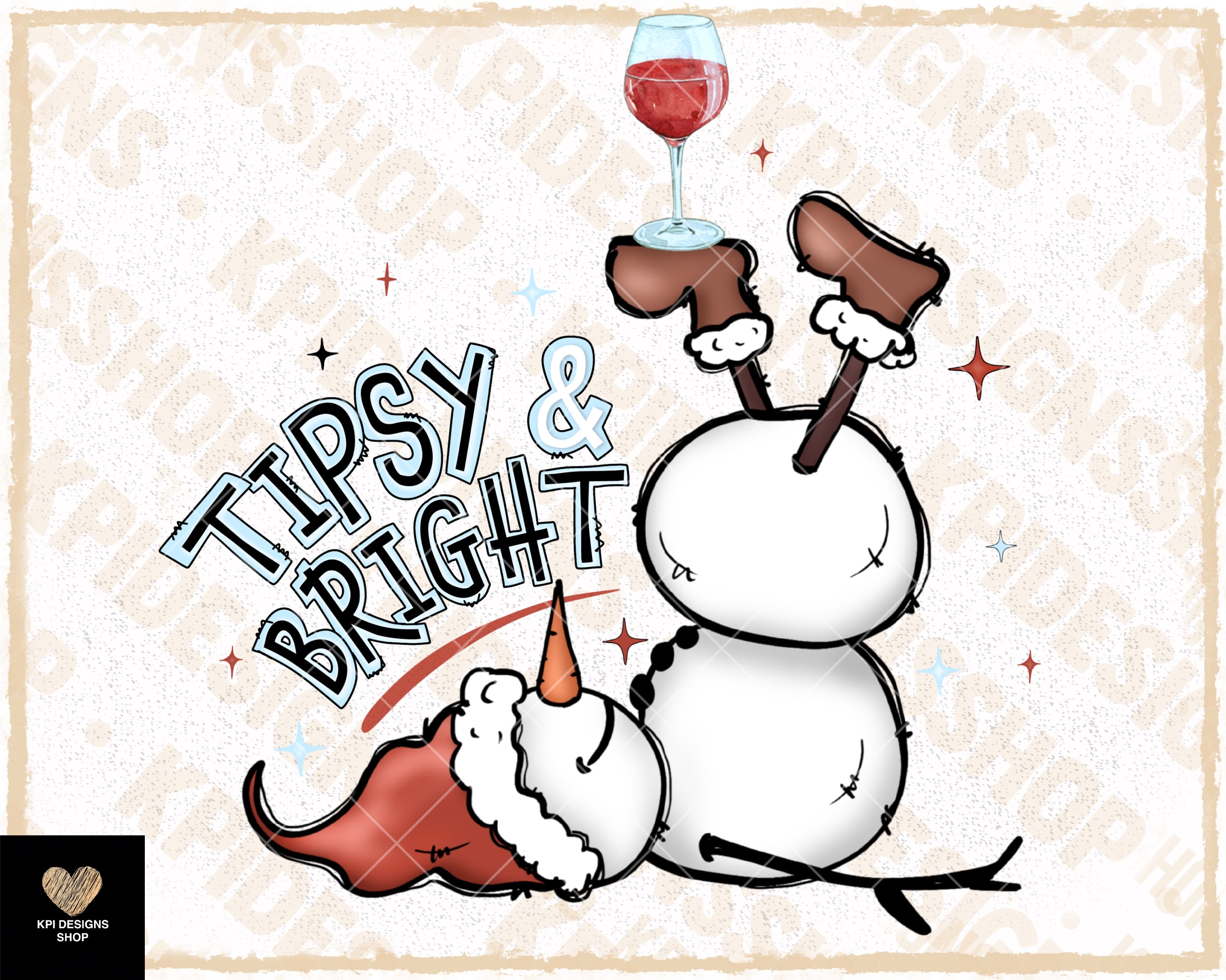 Tipsy & Bright - Oct2023 - PNG - Digital Design – KPI Designs Shop
