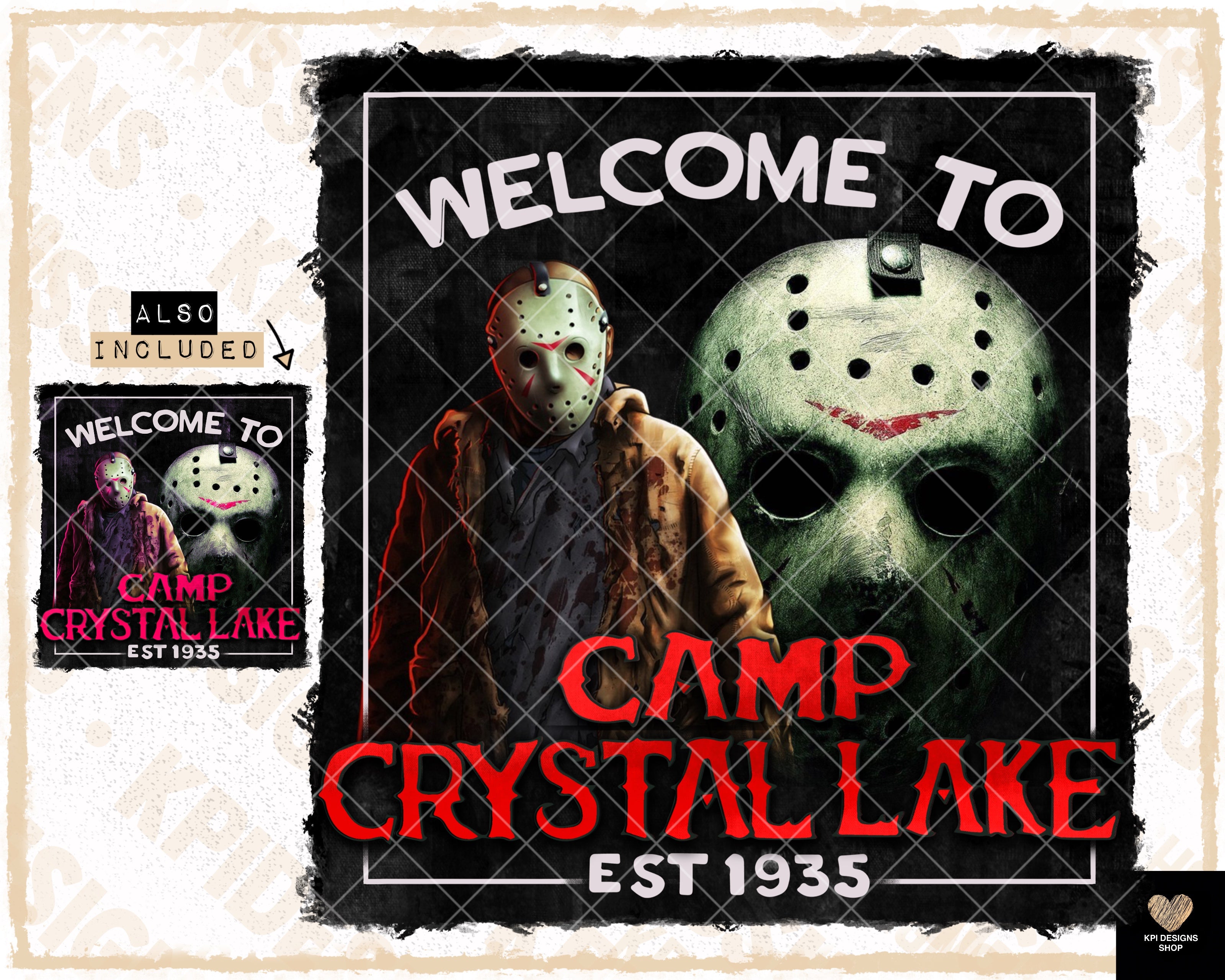 Camp Crystal Lake (2-pack) - July2023 - PNG - Digital Design (Personal ...