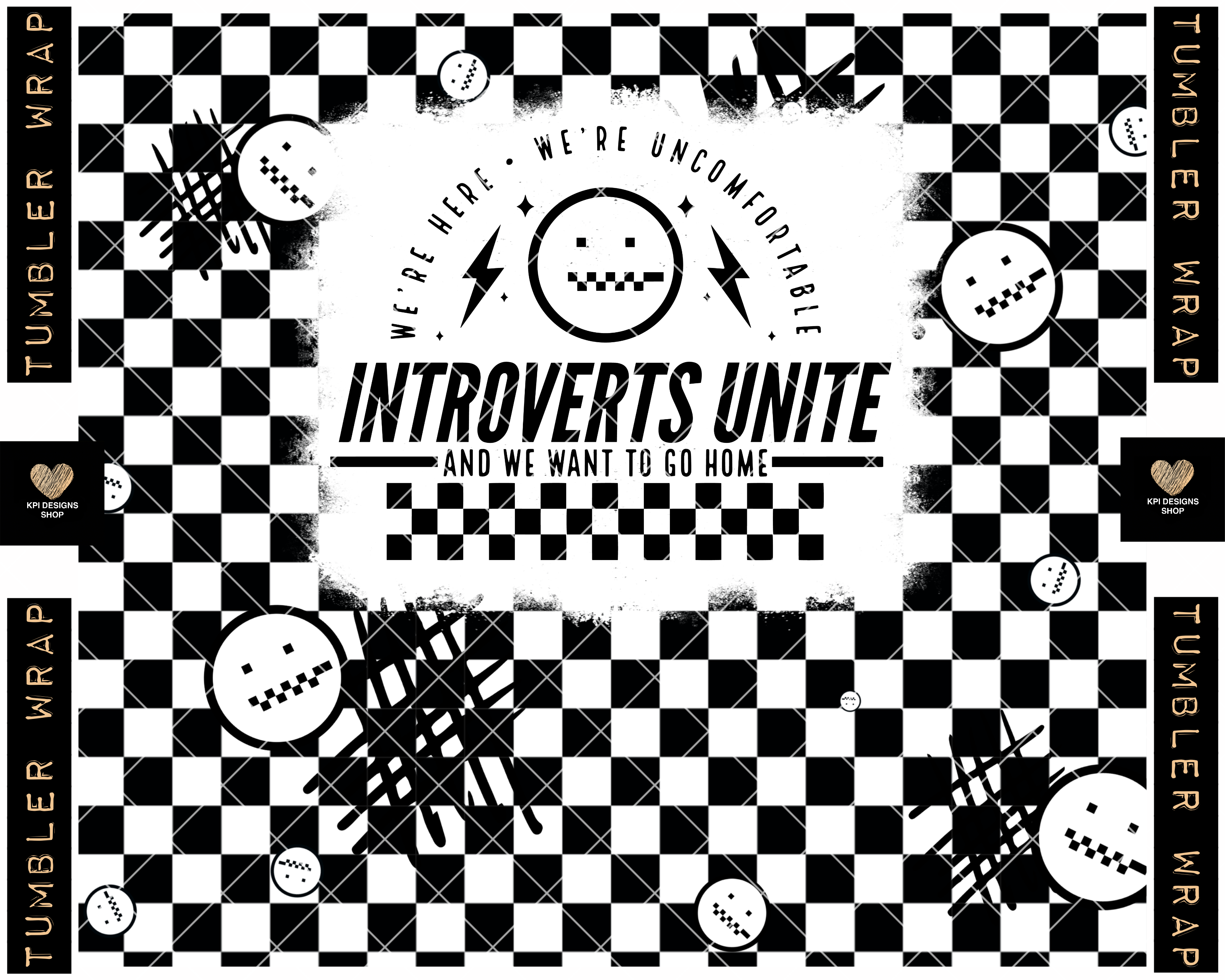 Tumbler Wrap: Introverts Unite - Dec2022 - PNG - Digital Design – KPI ...