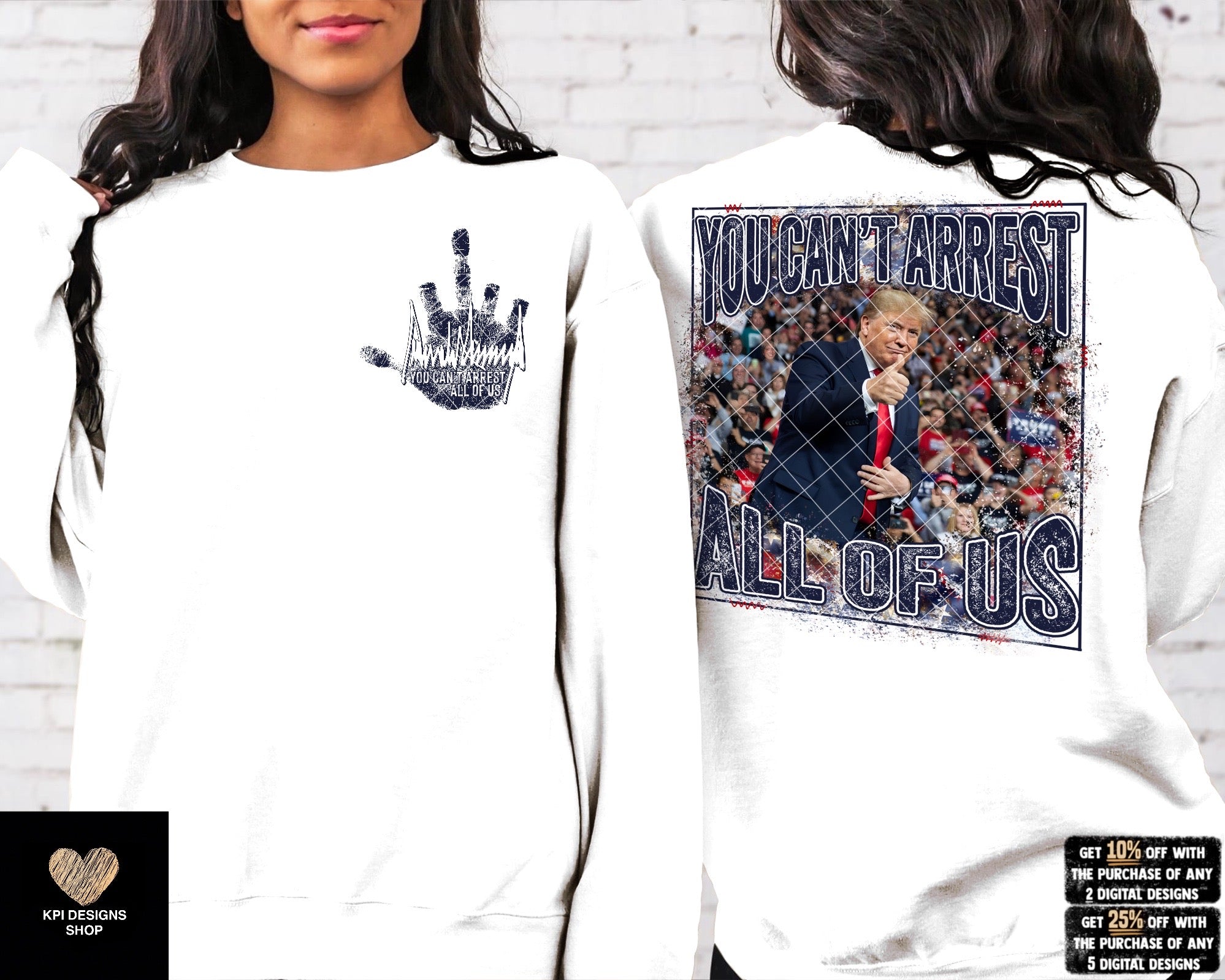 Trump - You Can't Arrest All of Us (3-pack) - April2023 - PNG - Digita ...