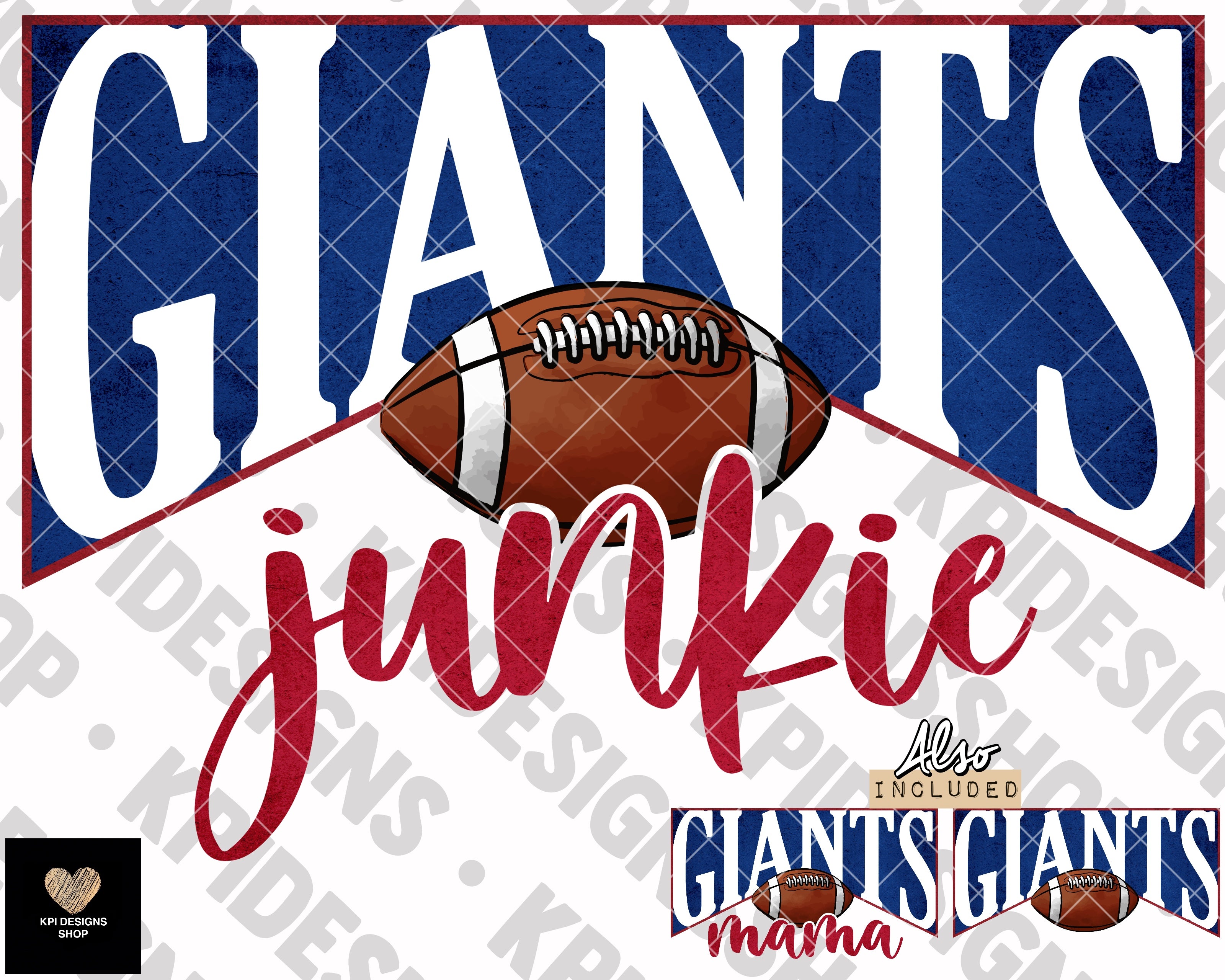 Giants Junkie & Mama (3-pack) - Jan2023 - PNG - Digital Design – KPI Designs Shop