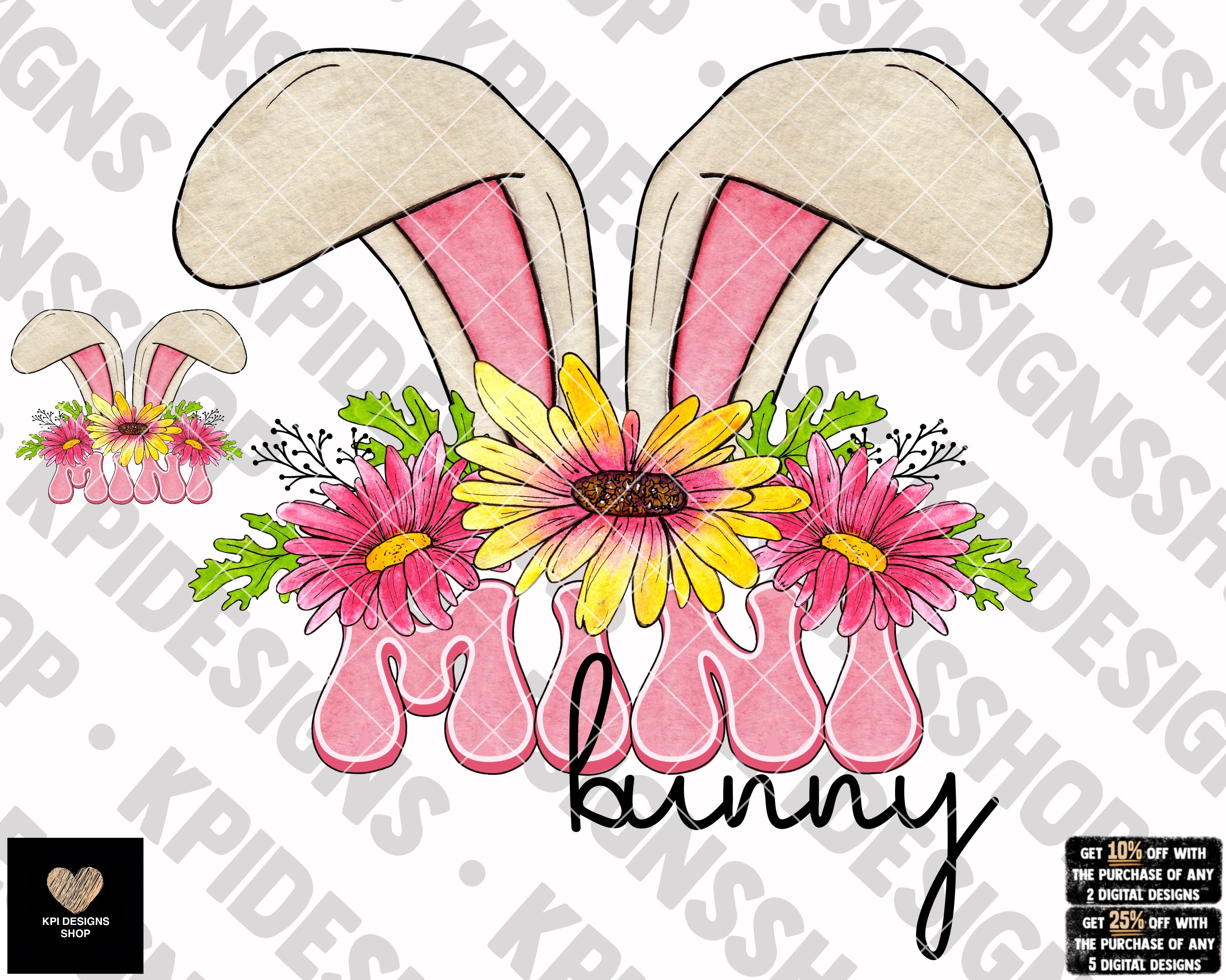 Mini Bunny (2-pack) - Mar2023 - PNG - Digital Design – KPI Designs Shop